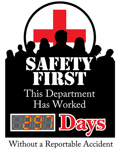 Days since last accident sign - Many customization options!