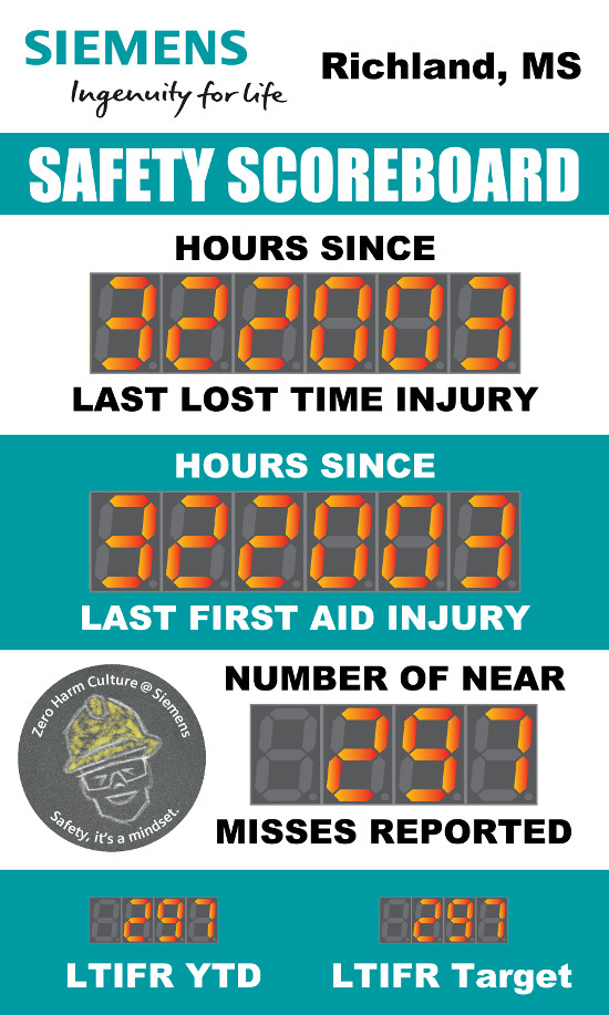 Electronic Scoreboard with two hour displays