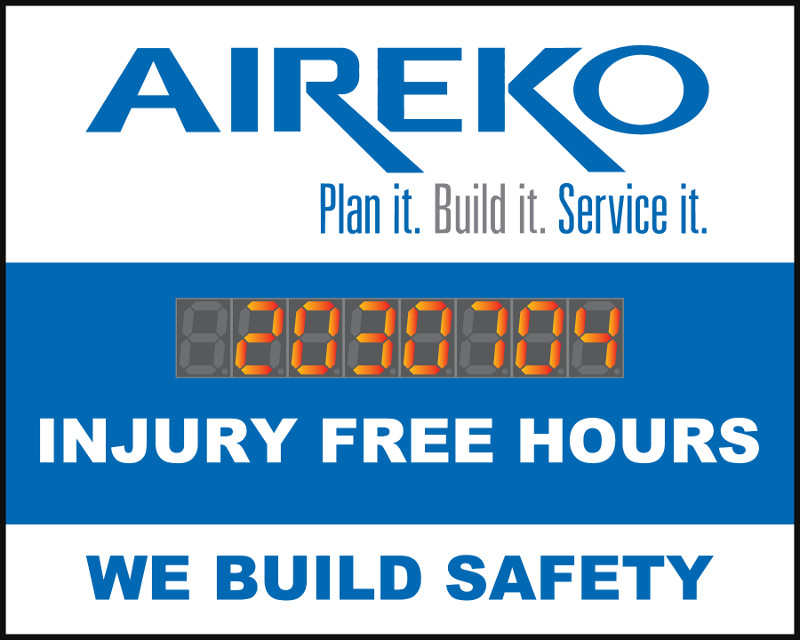 48x60 Scoreboard Sign Large Eight Digit Counter