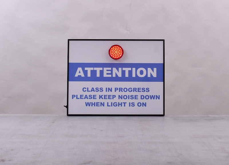 Single Red Light Sign (22Hx28W)