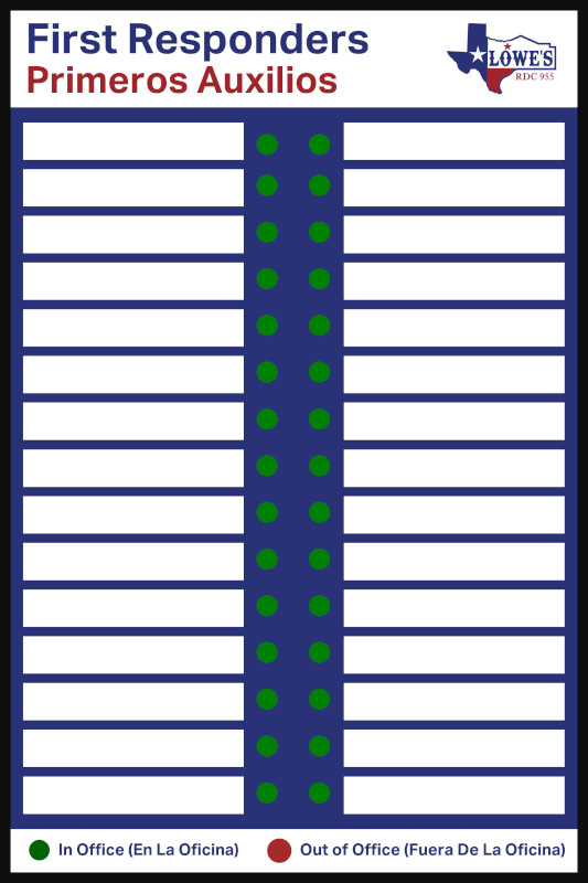 Status Light Scoreboard with 30x .8" status lights