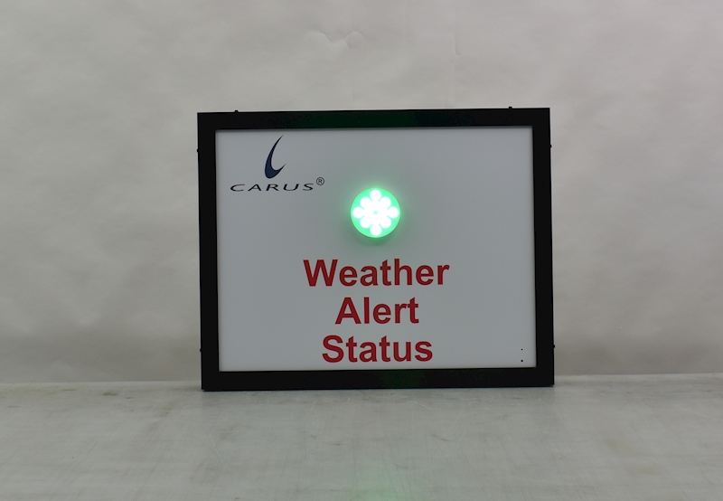 Sign with one 4" multicolor light